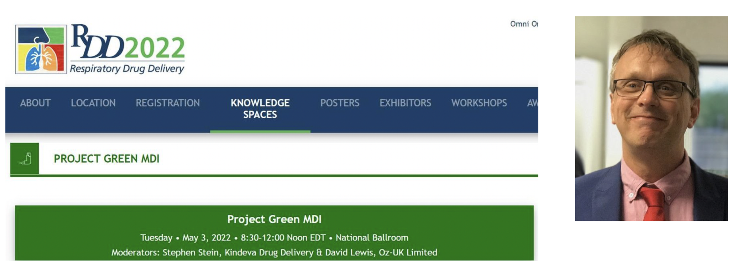 Dr David Lewis to moderate session on Green MDIs at RDD2022 — OzUK